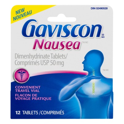 Gaviscon Nausea Dimenhydrinate Tablets - CTC Health