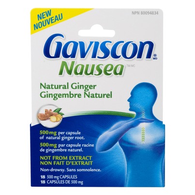 Gaviscon Nausea Natural Ginger Capsules - CTC Health