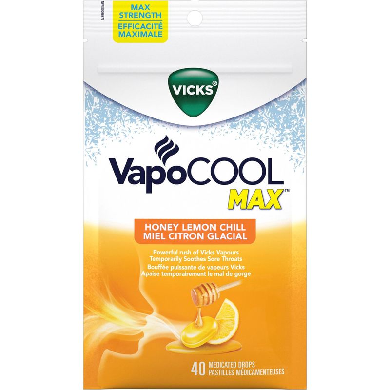 Vicks Vicks Vapocool Drops Honey 40 Count 40.0 Count - CTC Health