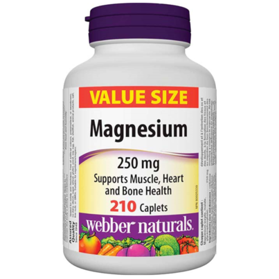 Webber Naturals Magnesium 250 Mg Value Size - CTC Health