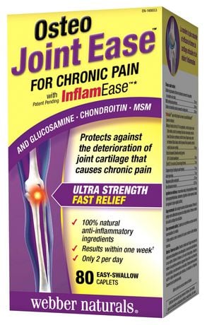 Webber Osteo Joint Ease With Inflamease And Glucosamine Chondroitin ...