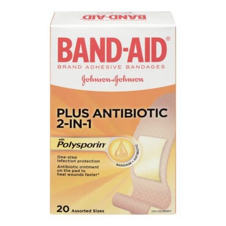 Band-aid Brand Band-aid Brand Adhesive Bandages Plus Antibiotic ...