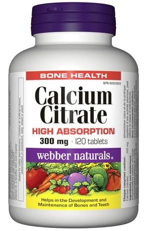 Webber Naturals Calcium Citrate Tablets - CTC Health