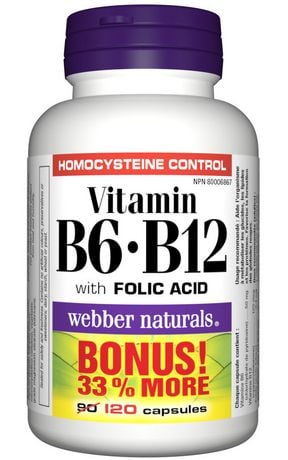 Webber Naturals Vitamin B6+b12+folic Acid 120 Tbl. - CTC Health