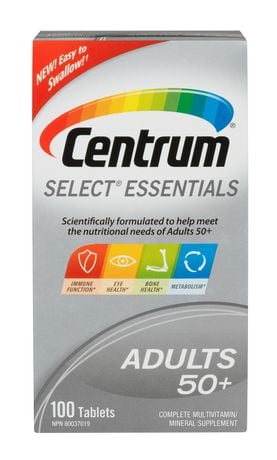 Centrum Centrum Select Essentials Adults 50+ Multivitamin And ...
