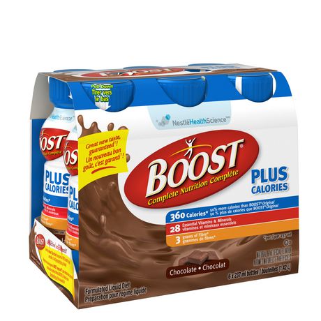 Boost Plus Calories Chocolate Formulated Liquid Diet Drink, 6 X 237ml 1 ...