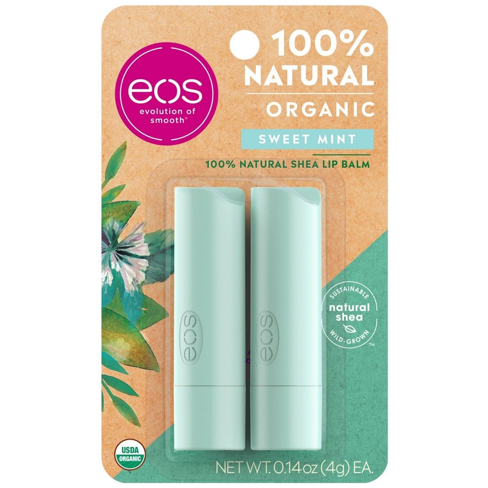 Eos Organic Stick Lip Balm Sweet Mint - CTC Health