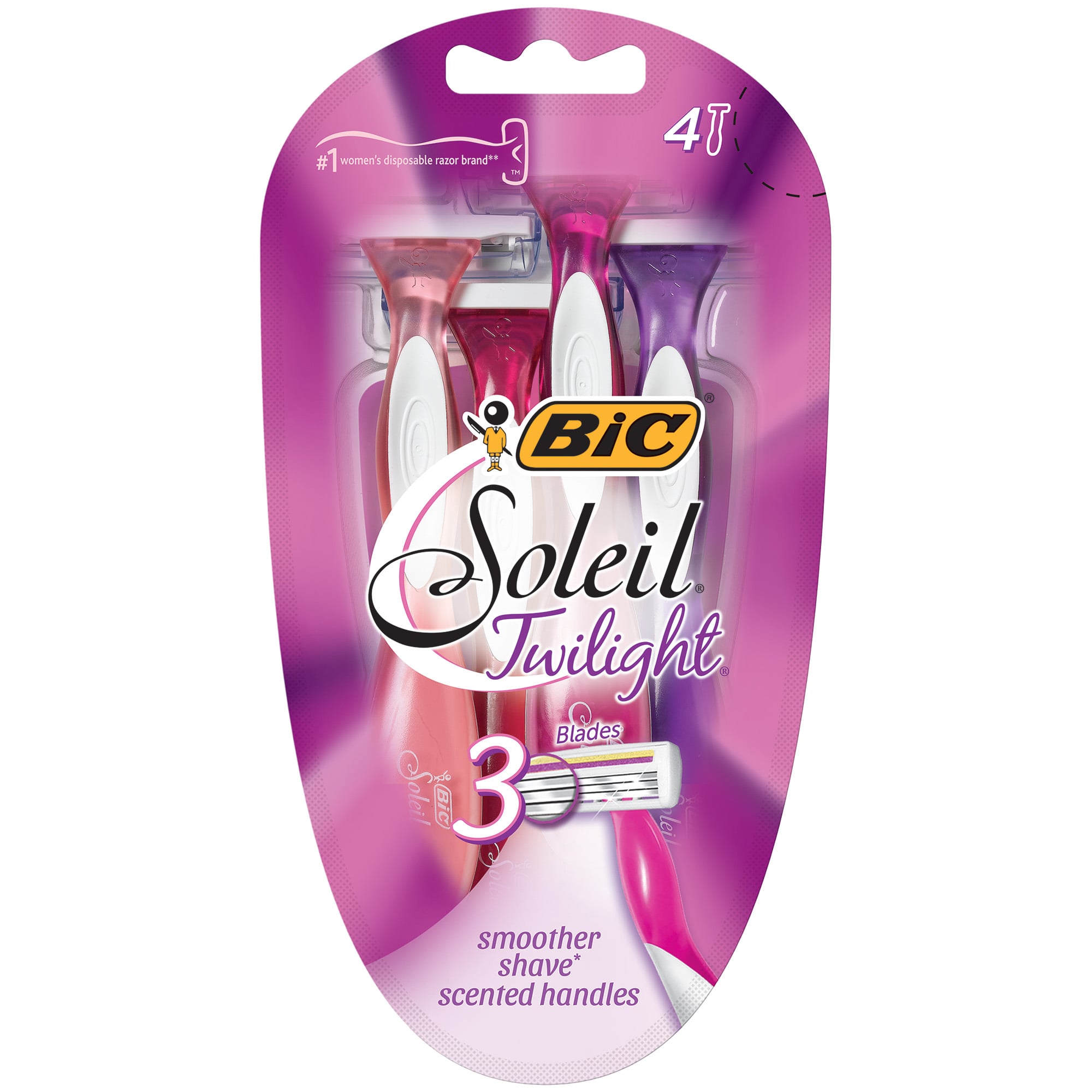 Bic Soleil Twilight Razors With Lavender Scented Handles - CTC Health
