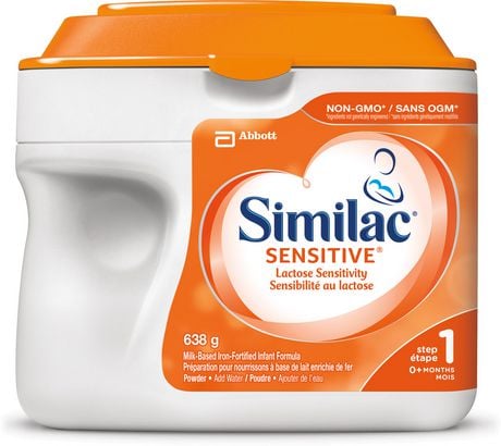 Similac Sensitive Lactose Sensitivity Non-gmo Baby Formula Powder, 638 ...