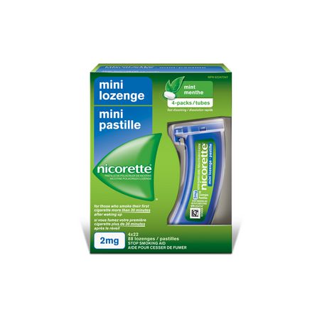 Nicorette Nicotine Mini Lozenges Mint 2mg - CTC Health