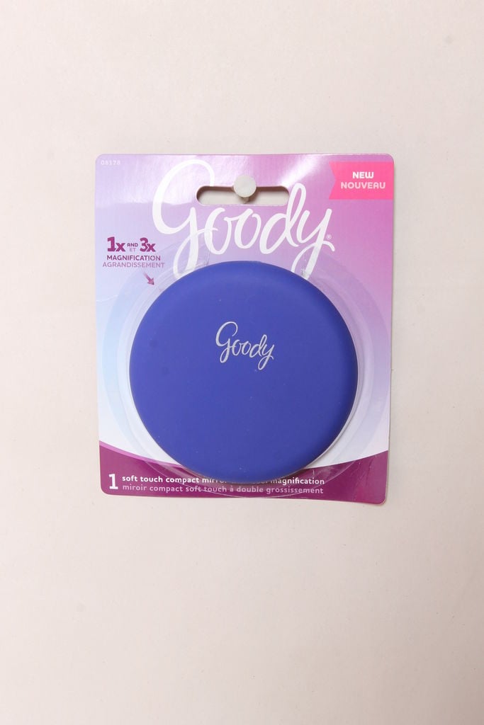 Goody Soft Touch Compact Mirror With Dual Magnification, Assorted ...
