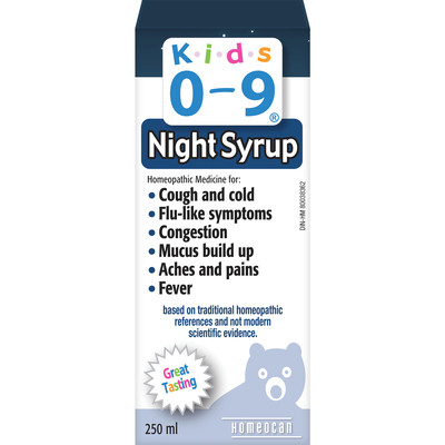 Homeocan Kids 0-9 Cough And Cold Nighttime Formula Syrup - CTC Health