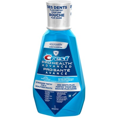 Crest Crest Pro-health Advanced, Extra Deep Clean Mouthwash, Fresh Mint ...