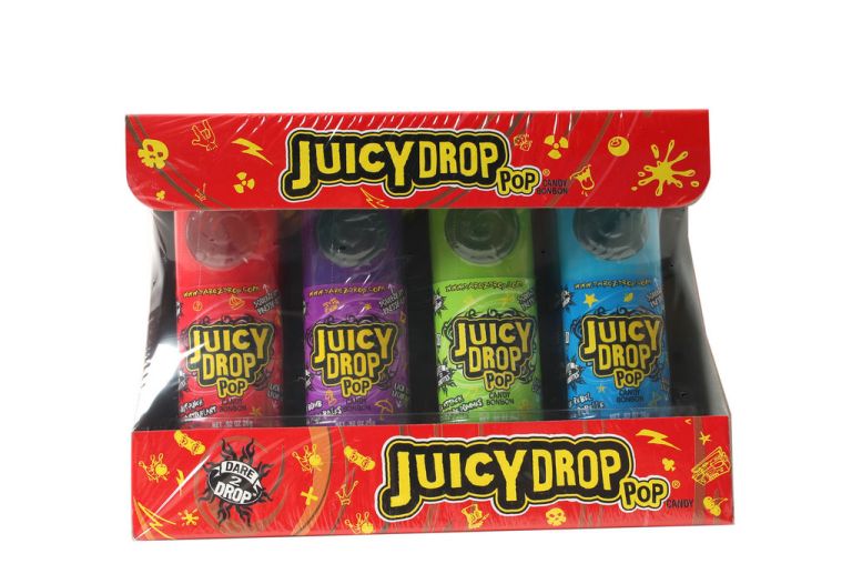 Topps Pop Sweet Lollipops Candy With Sour Liquid Assorted Flavors – 0. ...