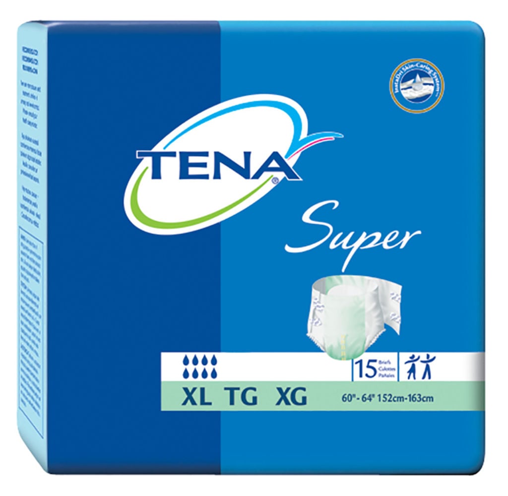 Tena Extra Large Super Adult Heavy-absorbent Incontinence Brief Pack of ...