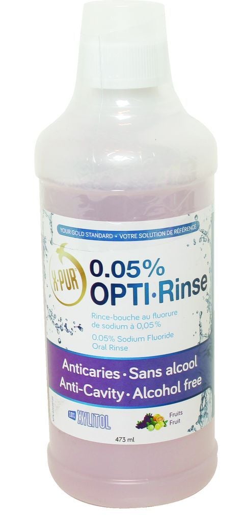 X-pur Opti-rinse Plus 0.05% Sodium Fluoride Grape - CTC Health