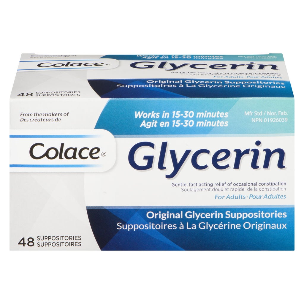 Colace Original Glycerin Suppositories - CTC Health