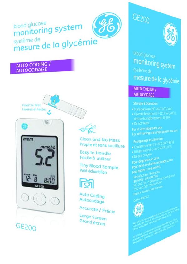 Ge200 Blood Glucose Monitor - CTC Health