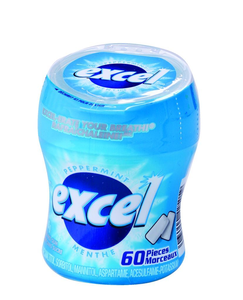 Excel Peppermint Sugar-free Gum Bottle - CTC Health