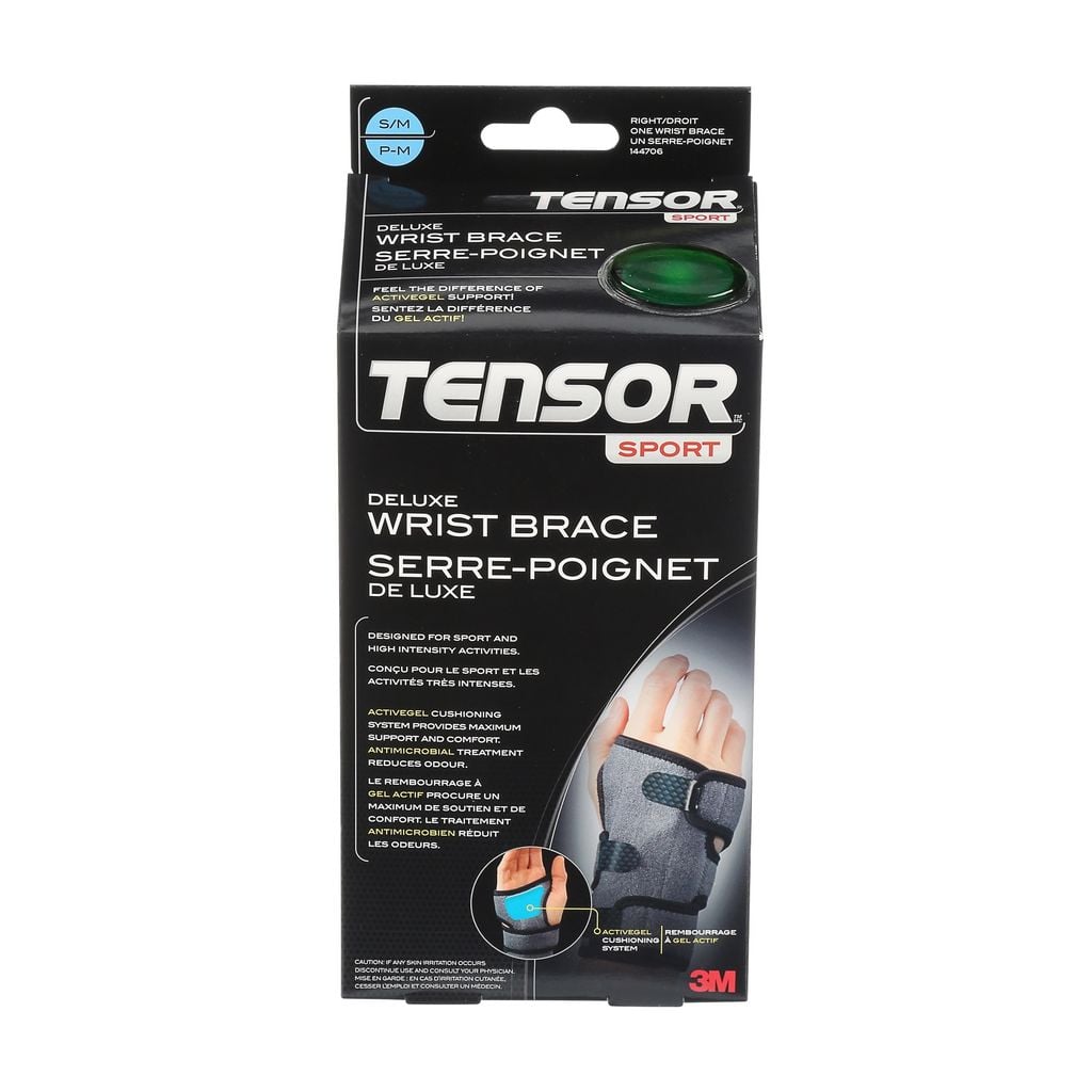Tensor Sport Antimicrobial Wrist Brace S/m Right - CTC Health