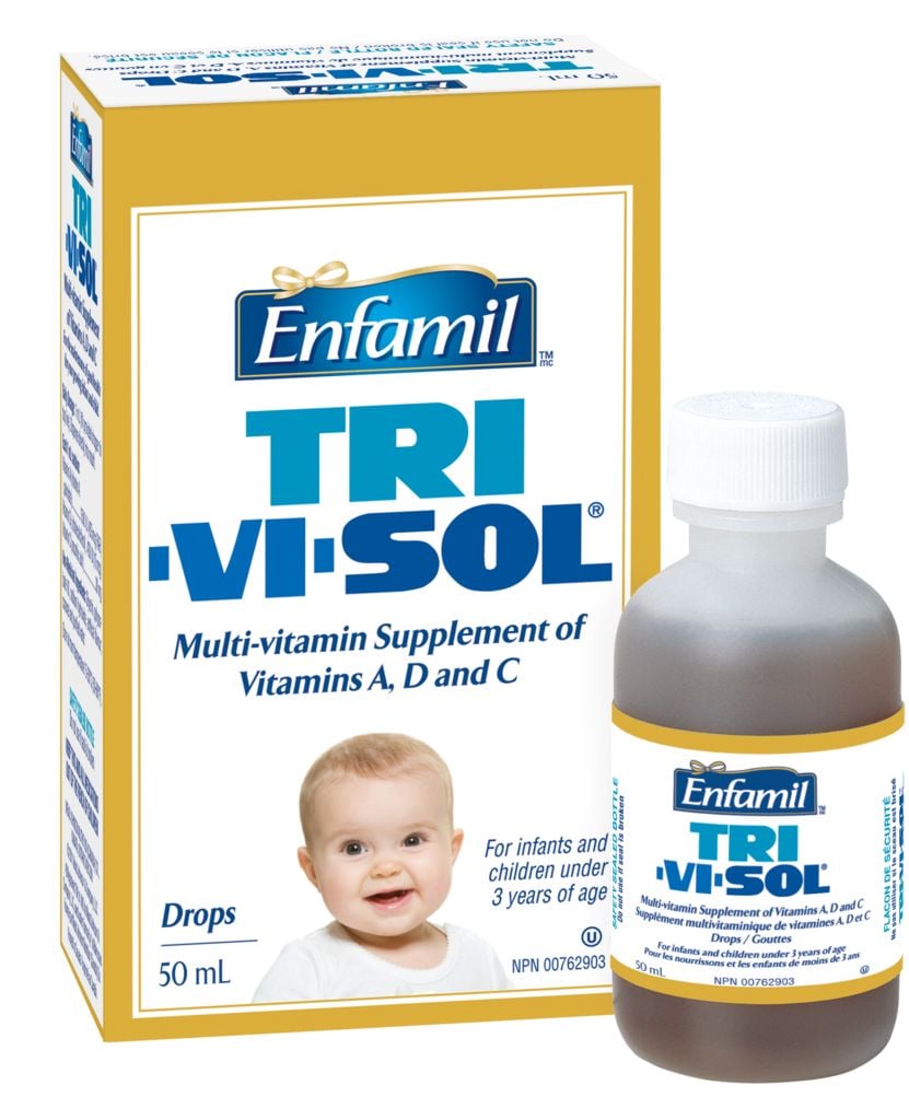 Enfamil Tri-vi-sol Liquid Multi-vitamin Supplement Of Vitamins A, D, C ...
