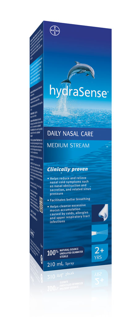 Hydrasense Hydrasense Medium Stream Nasal Spray, Daily Nasal Care, Fast ...