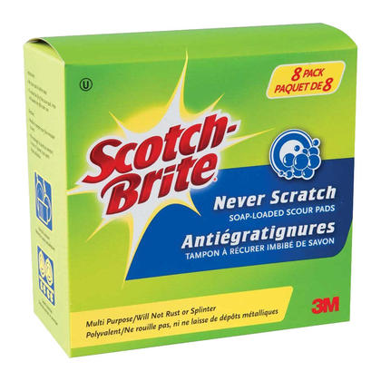 Scotch-Brite Soap-loaded scour pads 8PK - CTC Health