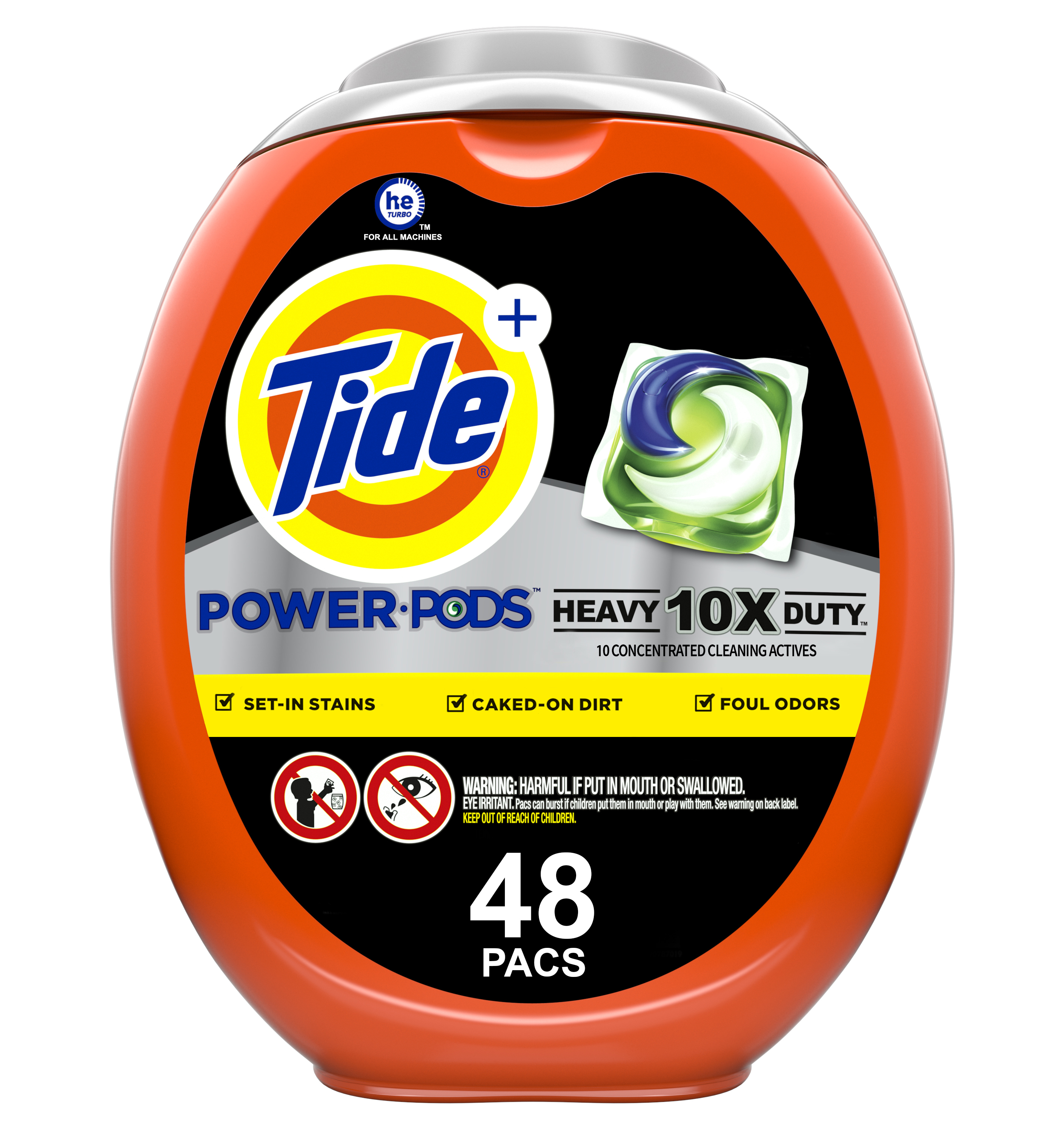 Tide Hygienic Clean Heavy 10x Duty Power PODS - Original Scent - 48ct ...