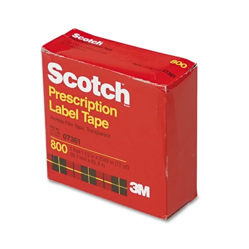 Scotch Prescription Label Tape Acetate Film Tape Transparent 800 1 ? in ...