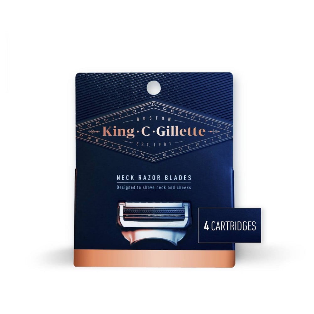 King C. Gillette Neck Razor Blades - 4 Ct - CTC Health