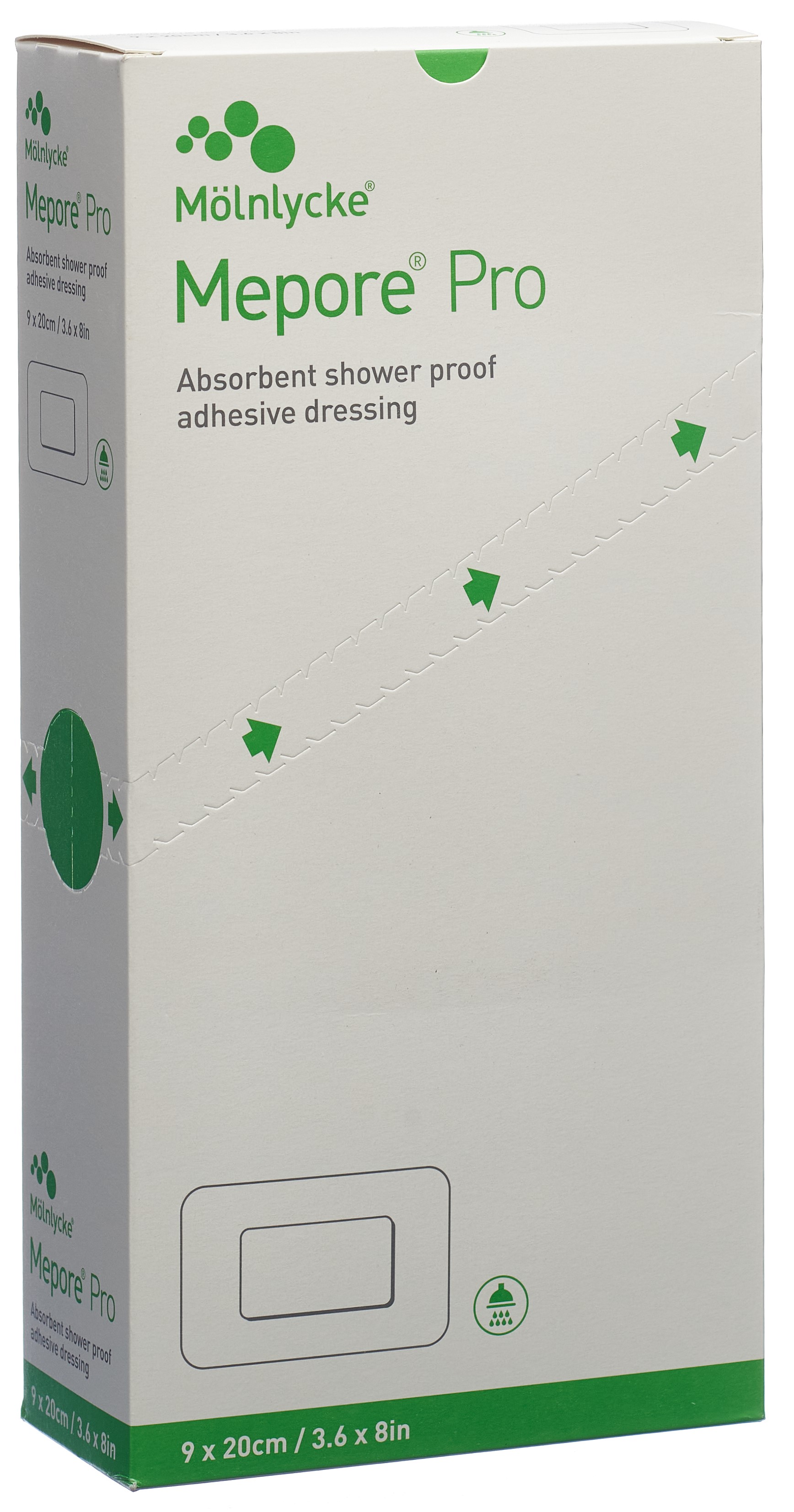 Mepore wound dressing 20x9cm wound pad 14×4.5cm sterile (30 pieces ...