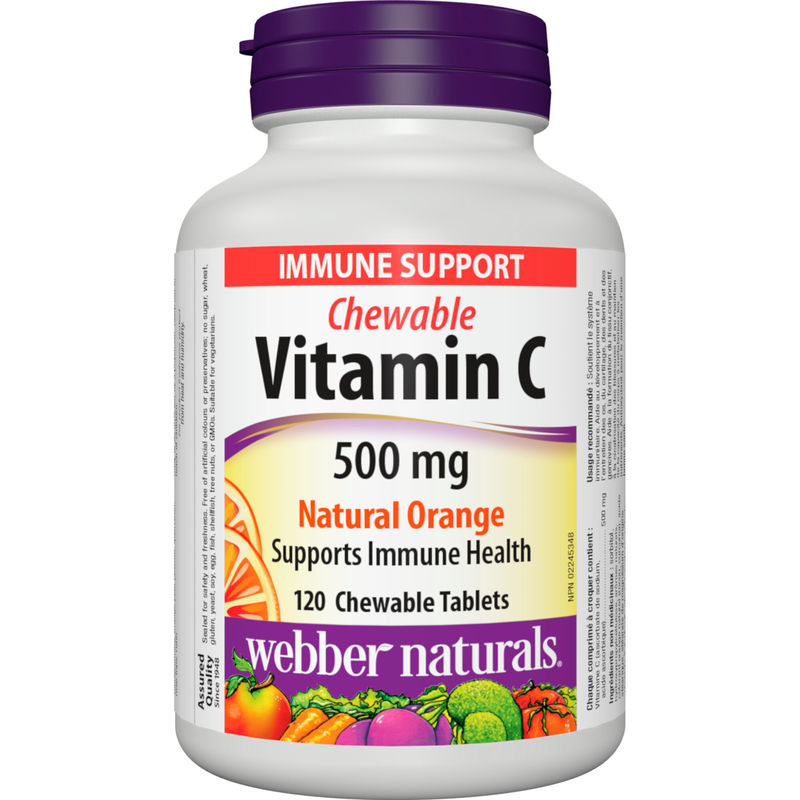 Webber Vitamin C, 500mg Chewable Orange 120.0 TAB - CTC Health
