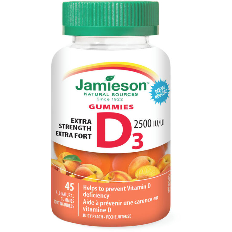 Jamieson Vitamin D3 2500 IU Extra Strength 180 Tablets - CTC Health