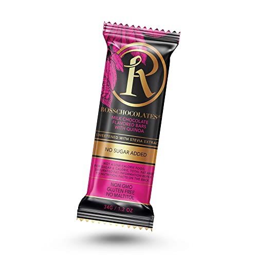Ross Chocolates Stevia No Sugar Added Milk Chocolate with Quinoa Bar, 1 ...