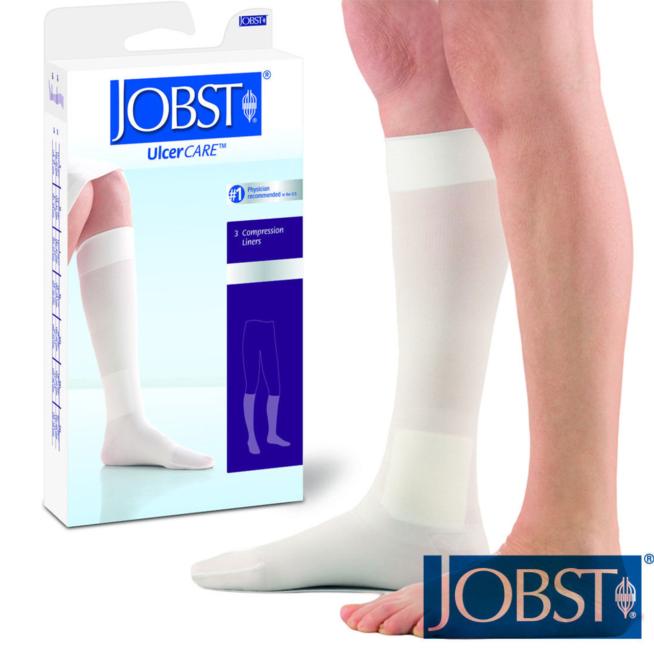Jobst Ulcercare Replacement Liners For Ready-to-wear Compression Xl ...