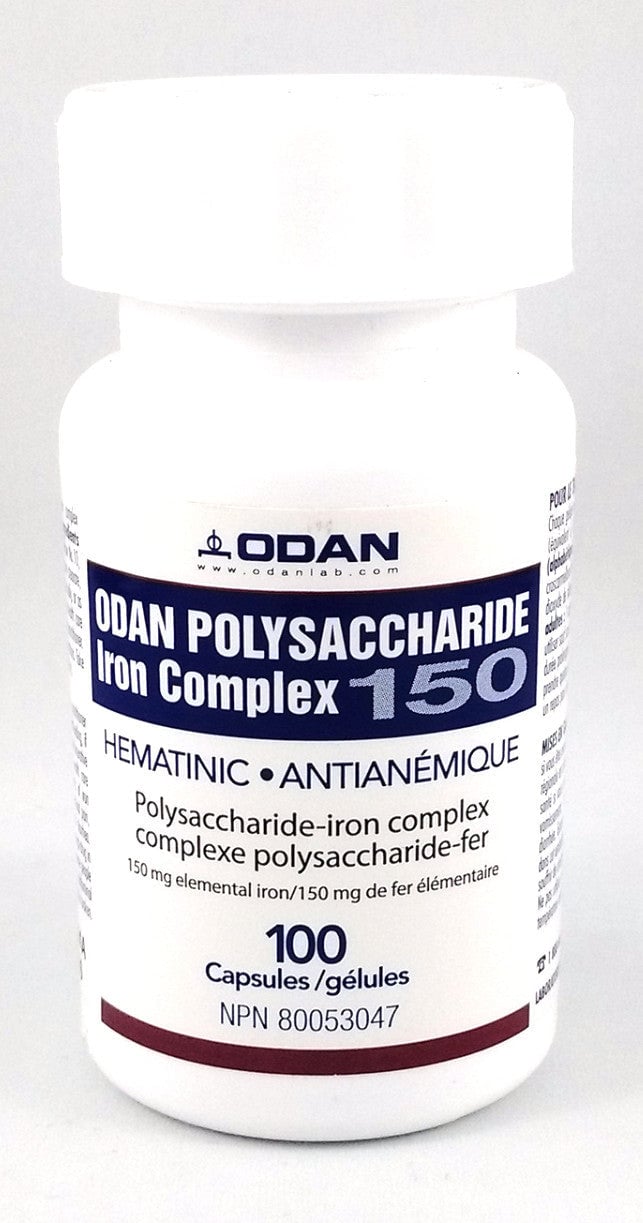 Odan Polysaccharide Iron Complex 150 Hematinic 100 Capsules Bottle ...