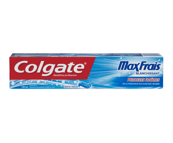 Colgate Max Fresh Toothpaste with Mini Breath Strips, 150ml, Cool Mint ...