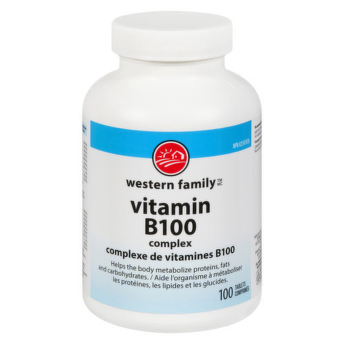 Western Family Vitamin B100, 100 Each - CTC Health