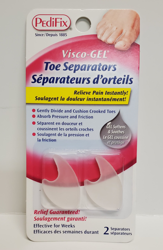 Pedifix Visco Toe Separators - Relieve Corns, Blisters, and Pinching ...