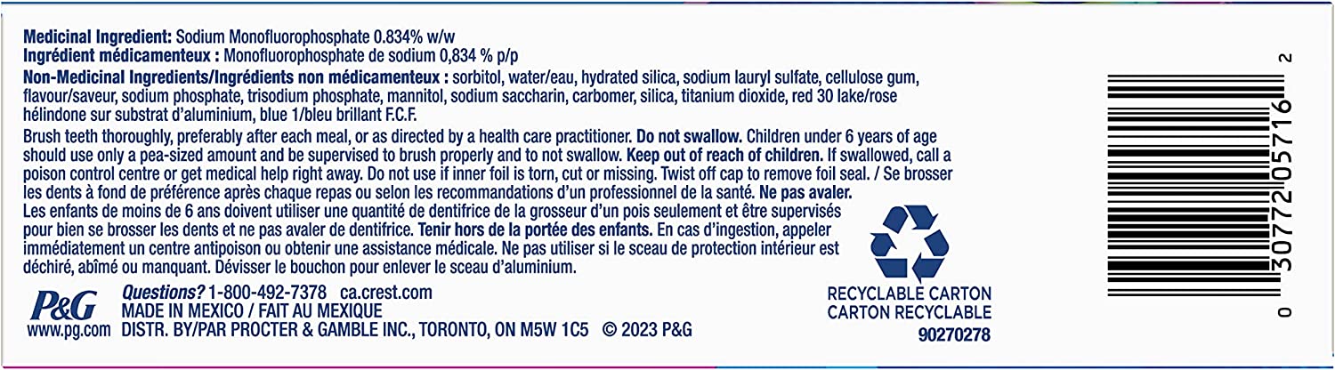 Crest Kid’s Advanced Colour Changing Toothpaste - CTC Health