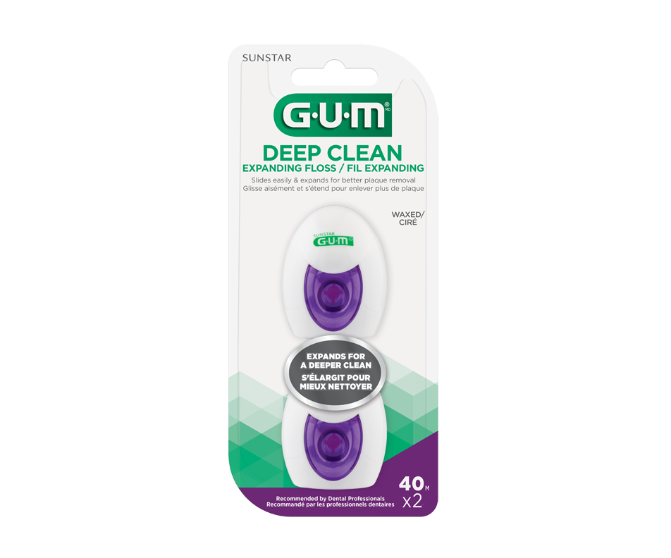 G·U·M Deep Clean Expanding Floss, 2 x 40m - CTC Health