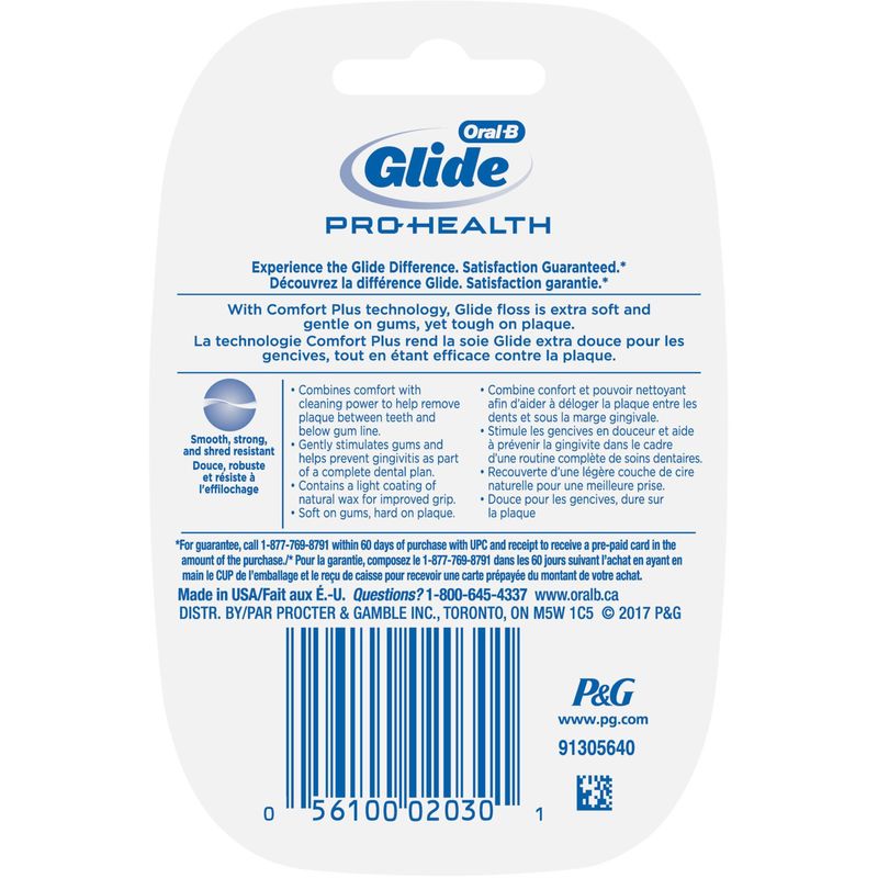 Glide Pro-Health Comfort Plus Unflavored Floss, 40 m - CTC Health