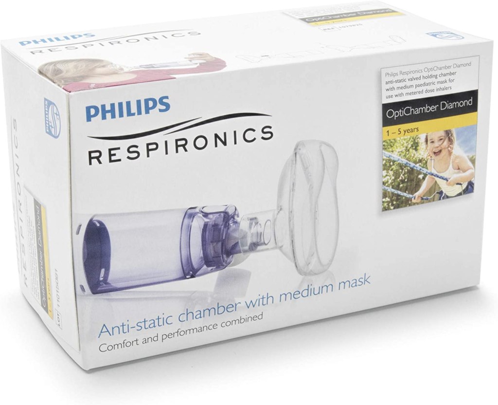Philips Respironics OptiChamber Diamond Spacer with Mask - For Age 1-5 ...