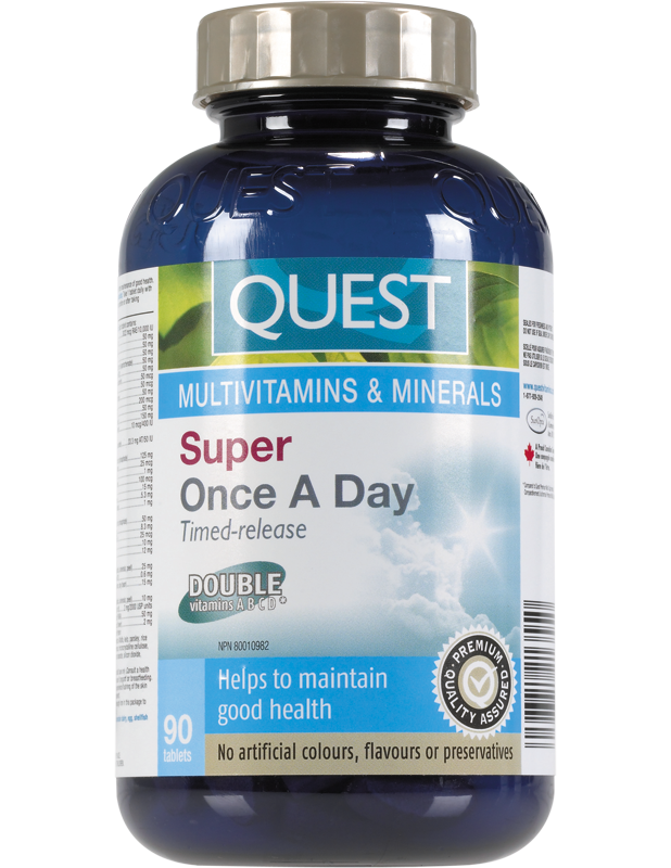 Quest Super Once A Day Time Release Multiple Vitamins and Chelated ...
