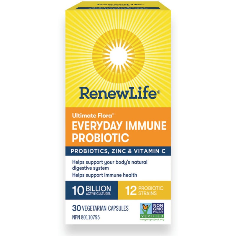 Renew Life Ultimate Flora Everyday Immune Probiotic 10 Billion 30 ...