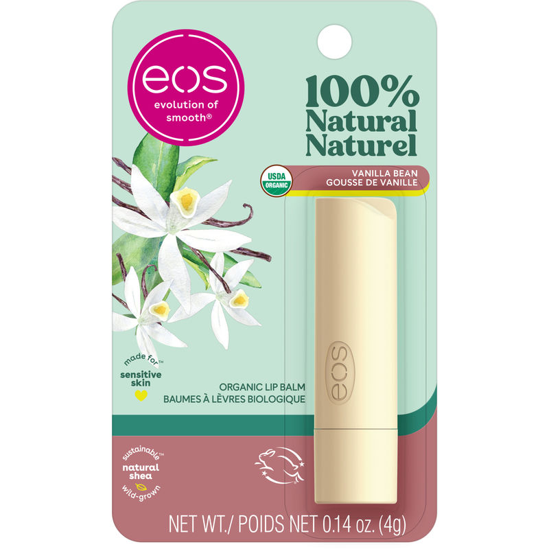 EOS 100% Natural & Organic Lip Balm Stick - Vanilla Bean 4 g - CTC Health