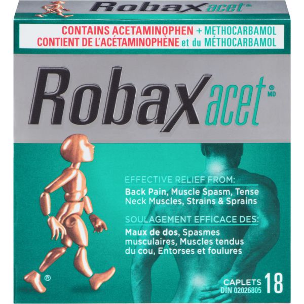 Robaxacet Pain Reliever and Muscle Relaxant Caplets - CTC Health