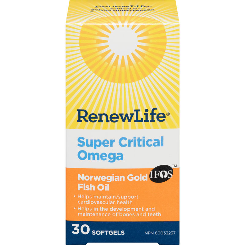 Renew Life Super Critical Omega Norwegian Gold, Fish Oil And Omega 3's ...