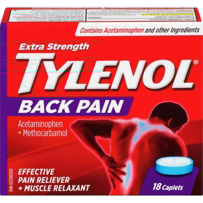 Extra Strength Tylenol Back Pain Relief & Muscle Relaxant Caplets - CTC ...