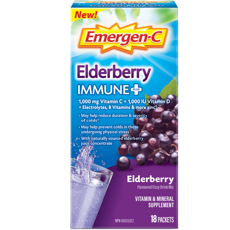 EMERGEN-C Immune Plus Elderberry (Powder) - CTC Health